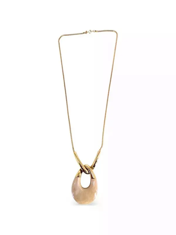 MADISON Oval Pendant Necklace - Gold
