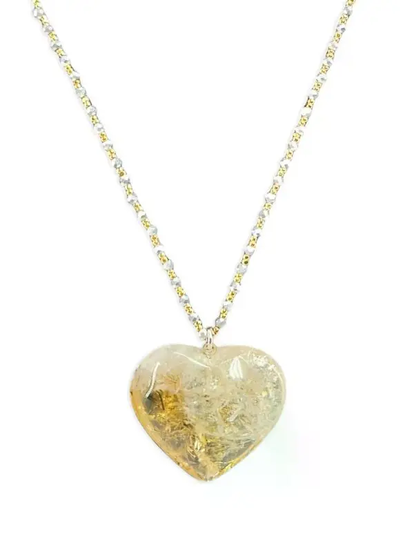 MADISON Sun-drenched Citrine Heart Necklace
