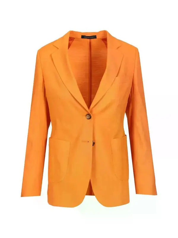 LATORRE Single-breasted Patch-pocket Blazer - Orange