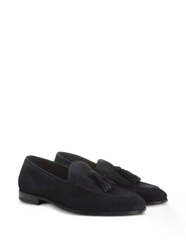 AL DUCA D’AOSTA 1902 Suede Loafers With Tassel Detail - Blue