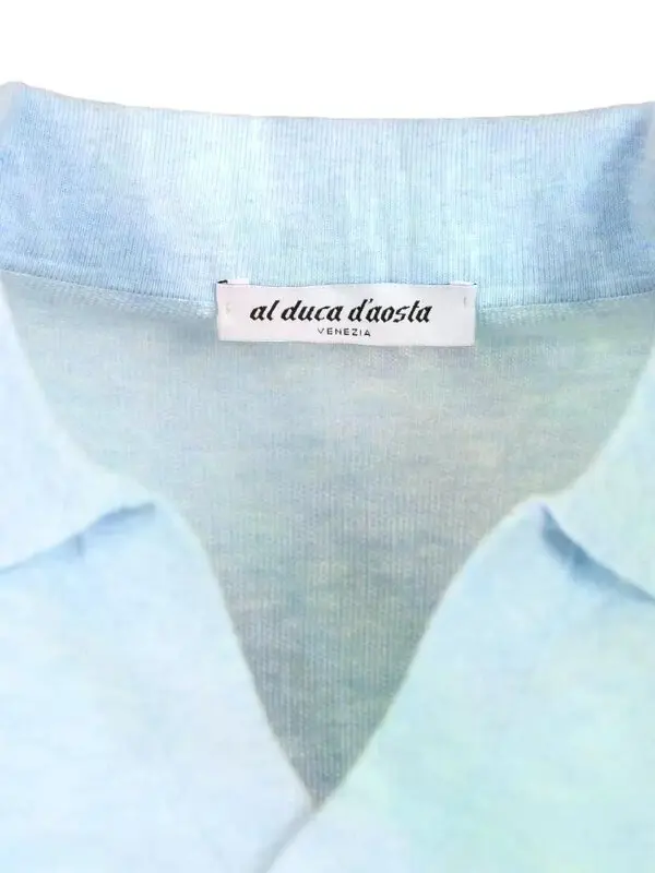 AL DUCA D’AOSTA 1902 Moss-stitch Cotton Polo Shirt