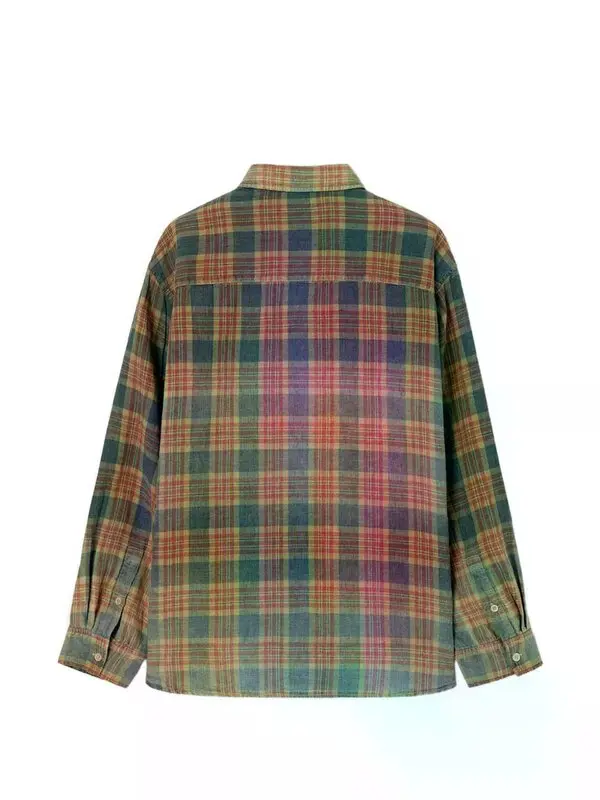 SOLID HOMME Check-pattern Long-sleeve Shirt