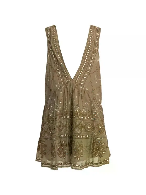 JULIET DUNN V-back Mini Dress