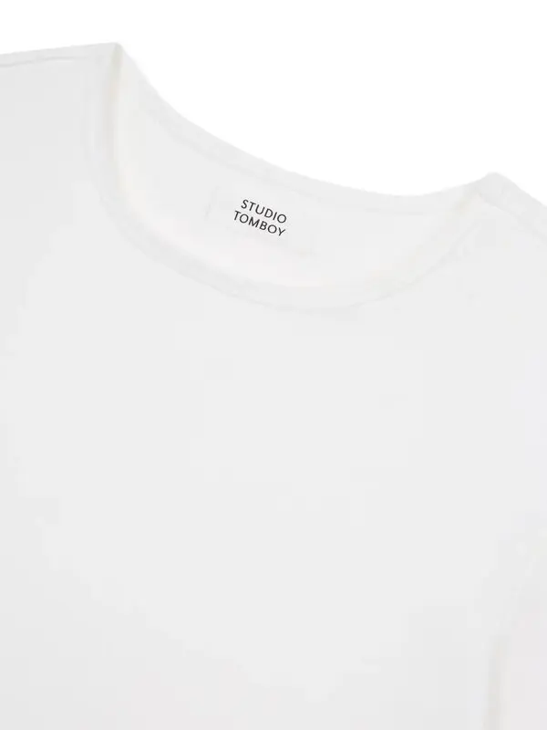 STUDIO TOMBOY Side-button T-shirt