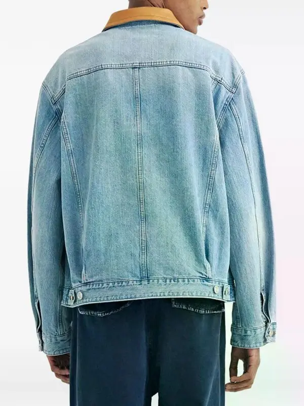 SOLID HOMME Zip-up Denim Jacket