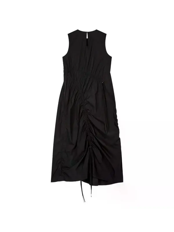 STUDIO TOMBOY Shirred Sleeveless Maxi Dress - Black