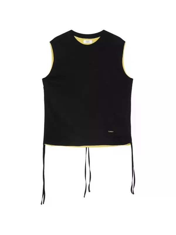 STUDIO TOMBOY Sleeveless Drawstring Detail Top