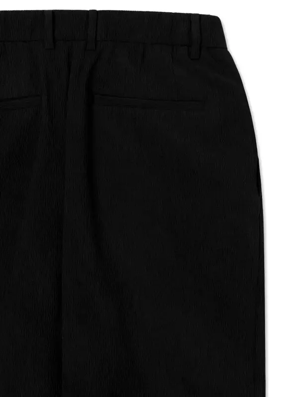 SOLID HOMME Crinkled-effect Trousers