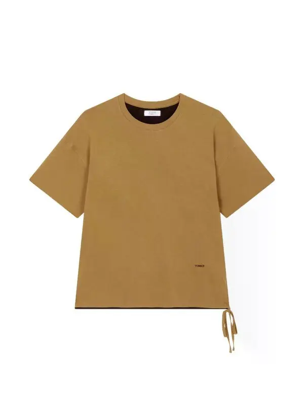 STUDIO TOMBOY Ribbon Detail T-shirt - Green