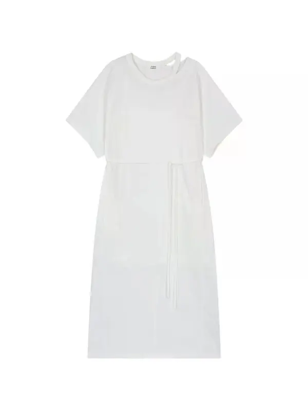 STUDIO TOMBOY Belted Cut-out Maxi Dress - White