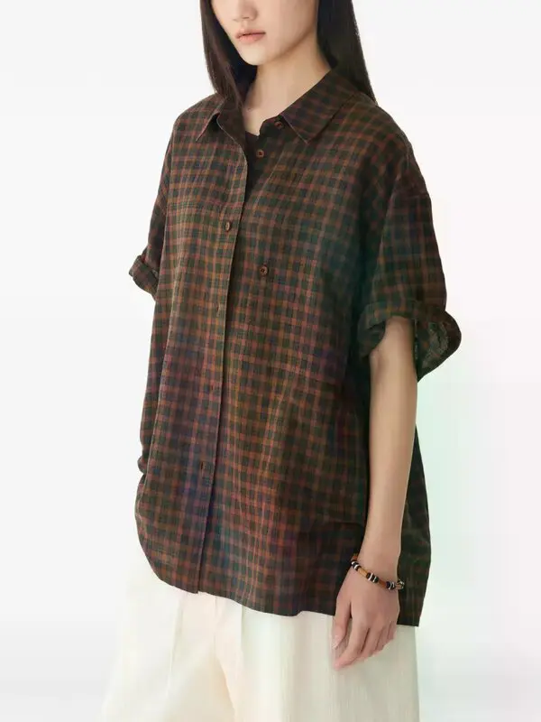 STUDIO TOMBOY Check Short-sleeve Shirt