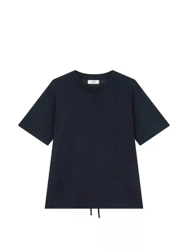 STUDIO TOMBOY Cut-out Drawstring T-shirt - Black