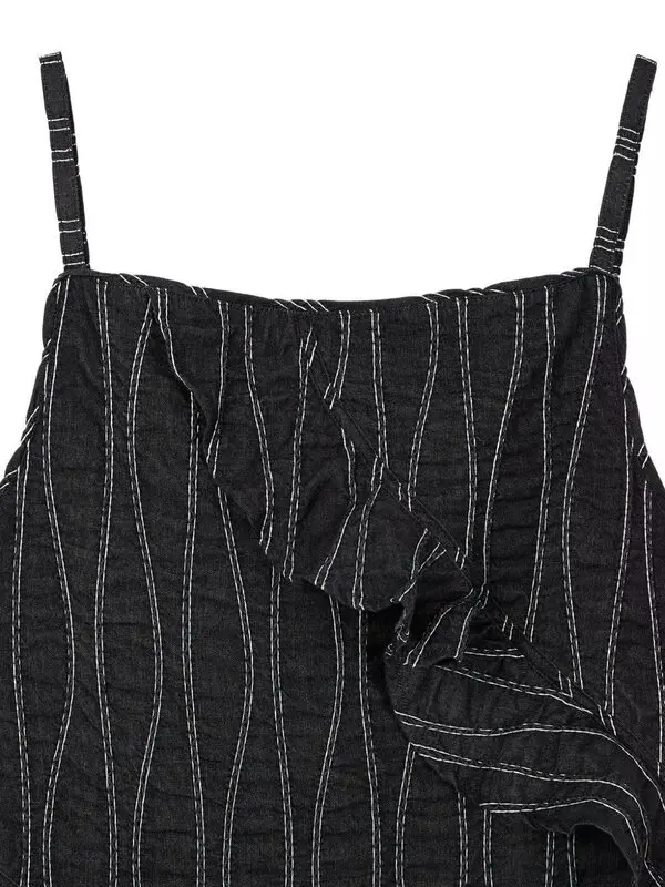 STUDIO TOMBOY Ruffled Wave-stitch Maxi Dress