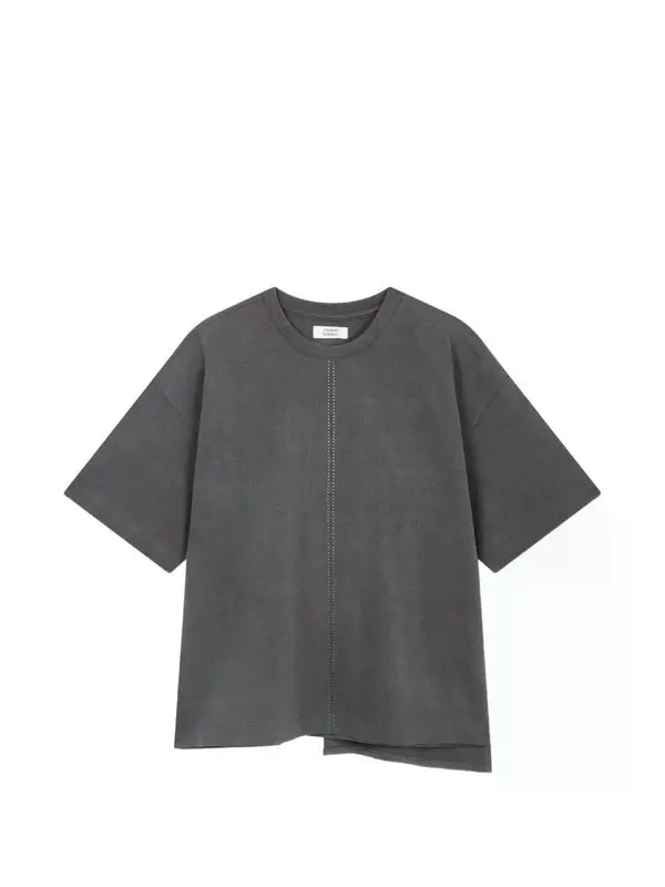 STUDIO TOMBOY Asymmetric Hem Panelled T-shirt - Grey
