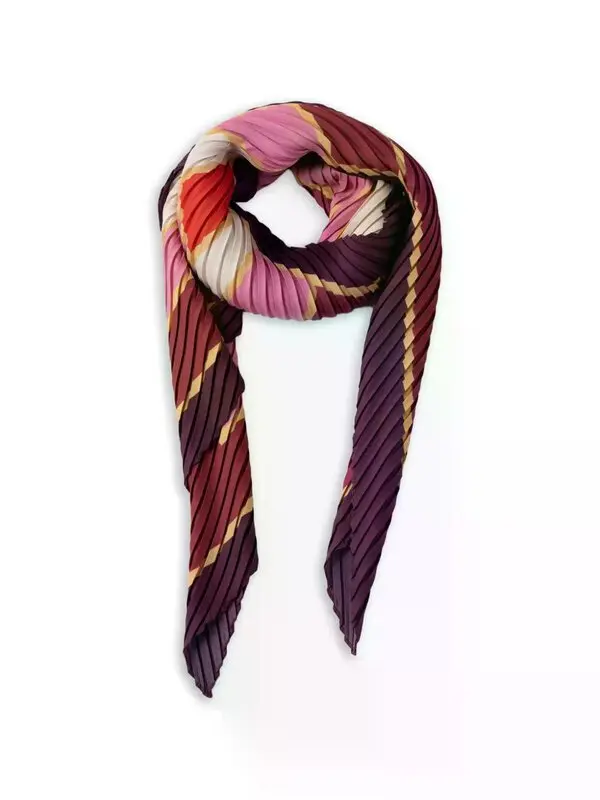MULTITUDES BAGS Era Geometric-print Pleated Scarf