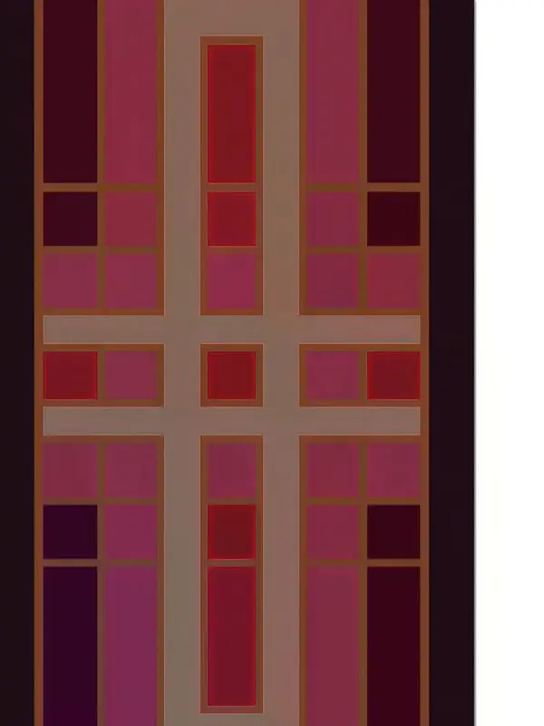 MULTITUDES BAGS Era Geometric-print Pleated Scarf