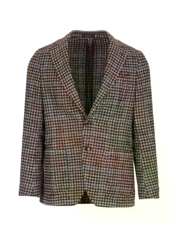 AL DUCA D’AOSTA 1902 Check Wool Blazer - Brown