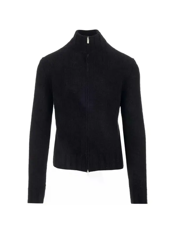 AL DUCA D’AOSTA 1902 Ribbed-trim Wool Cardigan - Black