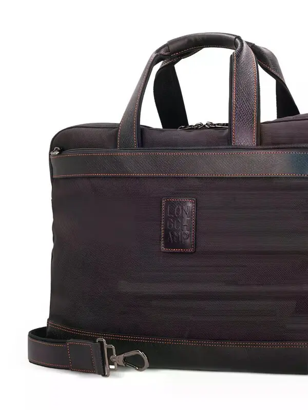 Longchamp L Boxford Leather-trim Briefcase