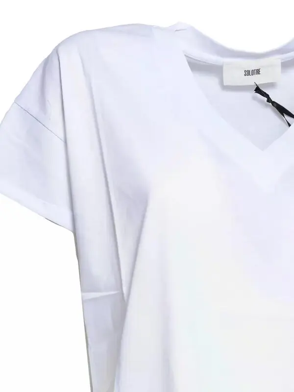 SOLOTRE Cotton V-neck T-shirt