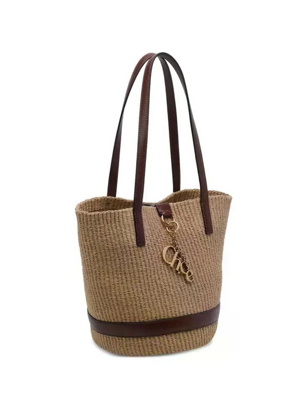 Chloé Logo Pendant Tote Bag