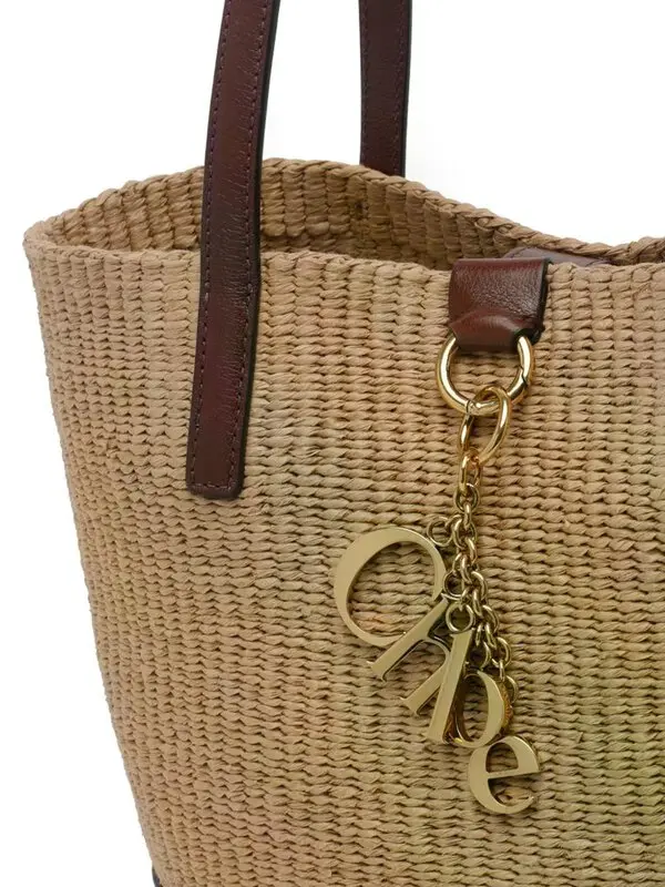 Chloé Logo Pendant Tote Bag
