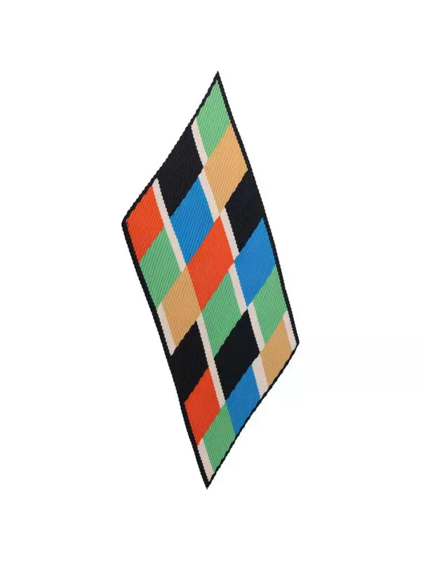 MULTITUDES BAGS Atena Pleated Geometric-print Scarf