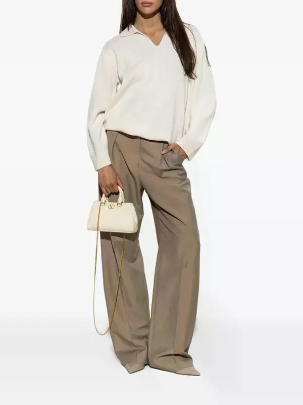 Valentino Garavani Pleated Wide-leg Trousers