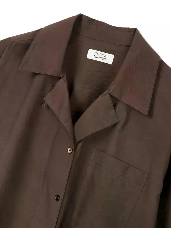 STUDIO TOMBOY Oversized Crinkled Texture Shirt