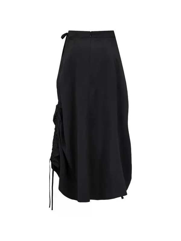 STUDIO TOMBOY Ruched Midi Wrap Skirt