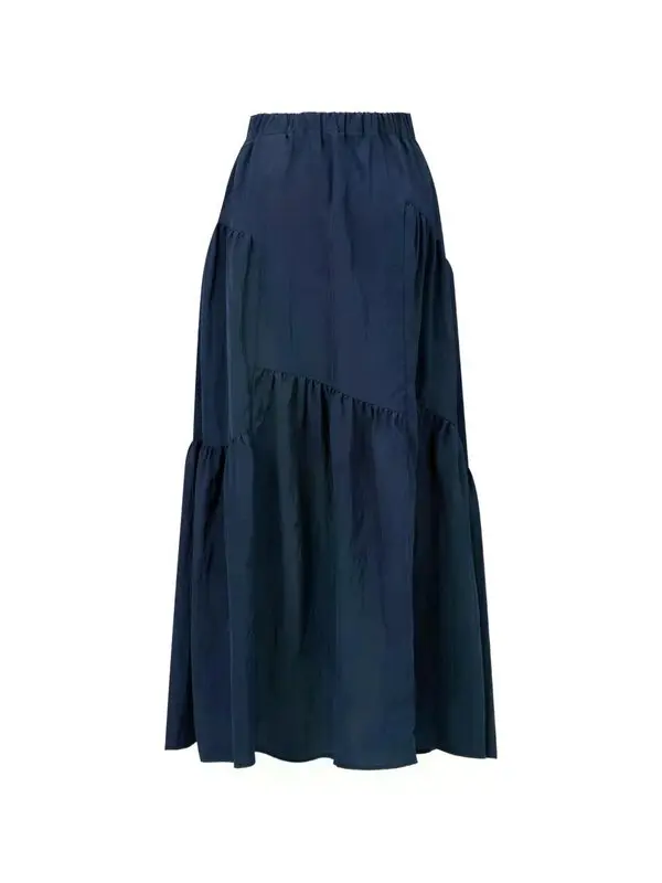 STUDIO TOMBOY Asymmetrical Tiered A-line Maxi Skirt