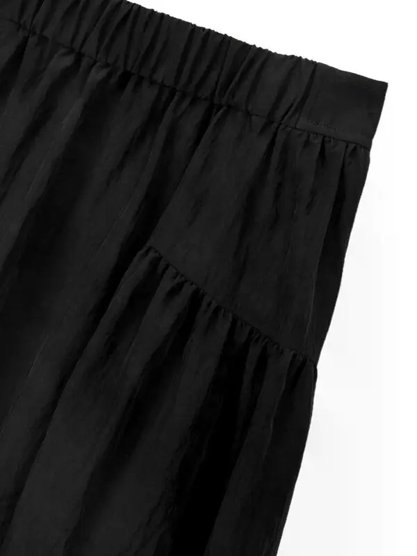 STUDIO TOMBOY Asymmetrical Tiered A-line Maxi Skirt