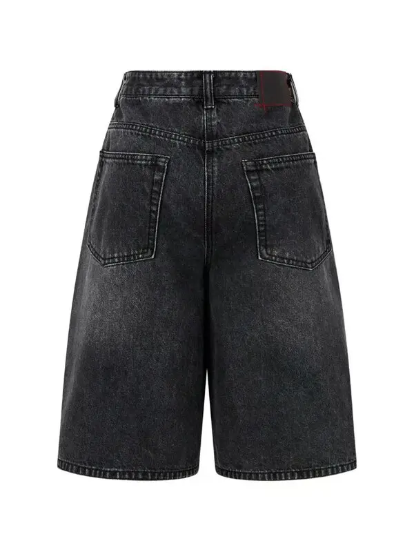 STUDIO TOMBOY Faded Effect Knee-length Denim Shorts