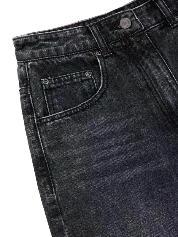 STUDIO TOMBOY Faded Effect Knee-length Denim Shorts