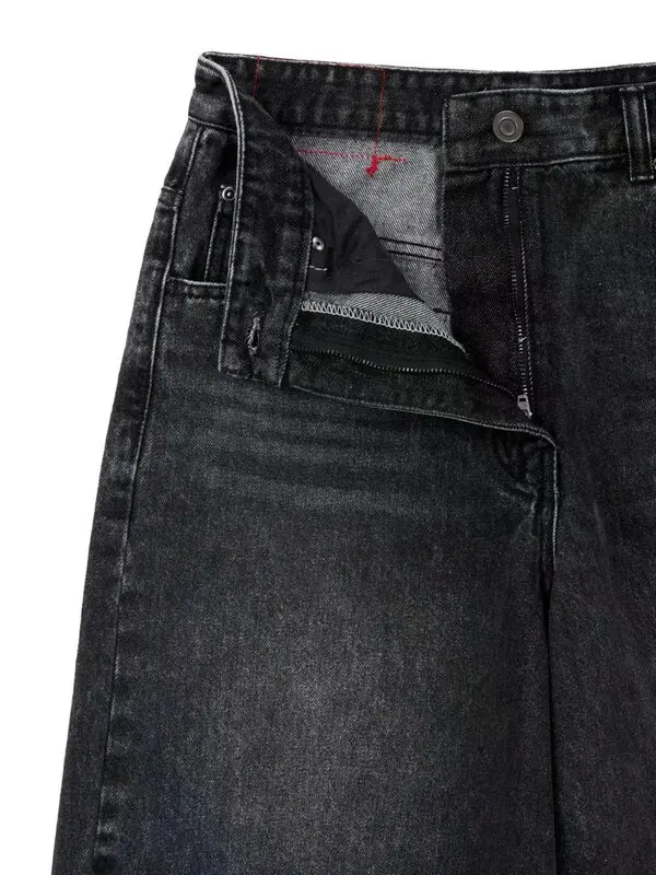 STUDIO TOMBOY Faded Effect Knee-length Denim Shorts