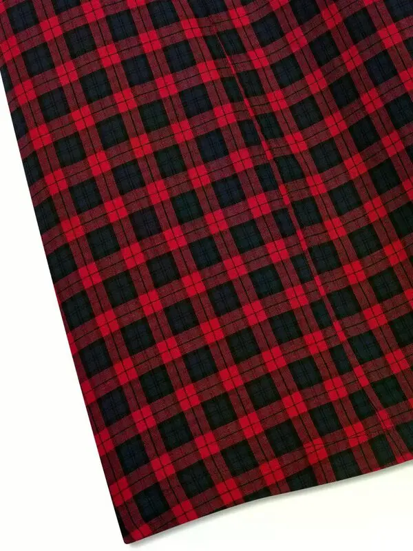 STUDIO TOMBOY Checkered Tie-fastening A-line Midi Dress