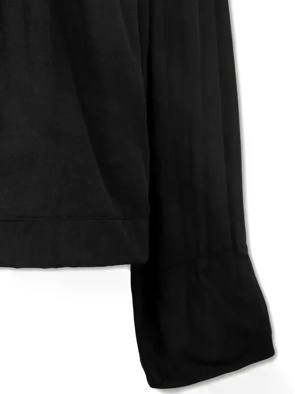STUDIO TOMBOY Shirred Cropped Windbreaker Jacket