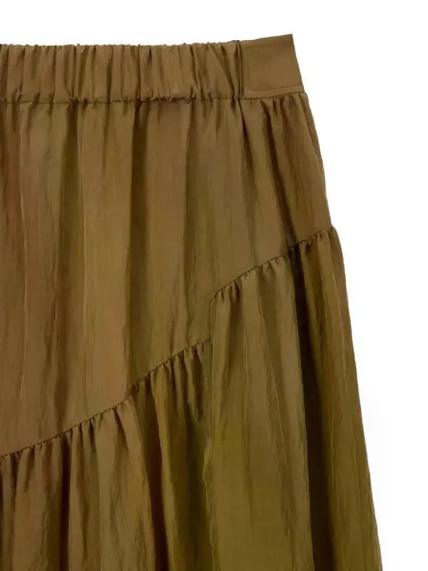 STUDIO TOMBOY Asymmetrical Tiered Maxi Skirt