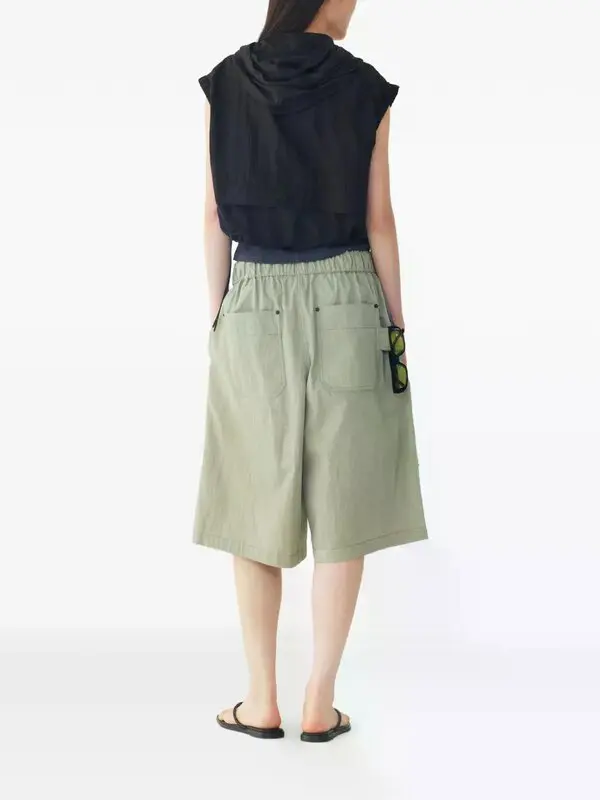 STUDIO TOMBOY Cropped Gilet With Drawstring Hood