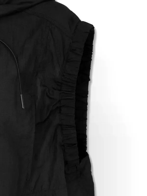 STUDIO TOMBOY Cropped Gilet With Drawstring Hood