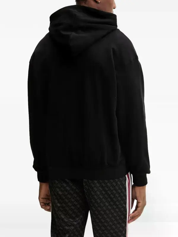 Guess Logo Print Drawstring Hoodie