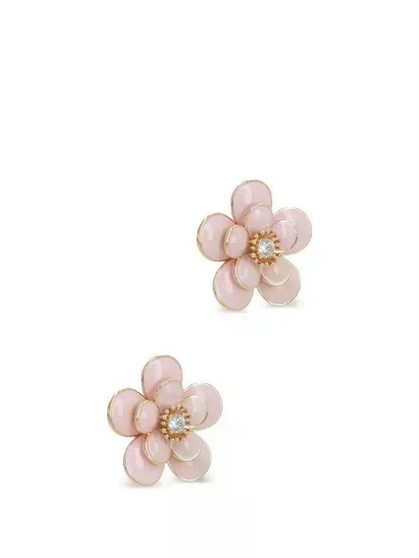 SELF-PORTRAIT Crystal Embellished Floral Earrings