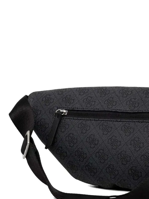Guess Monogram Print Logo Plaque Belt Bag