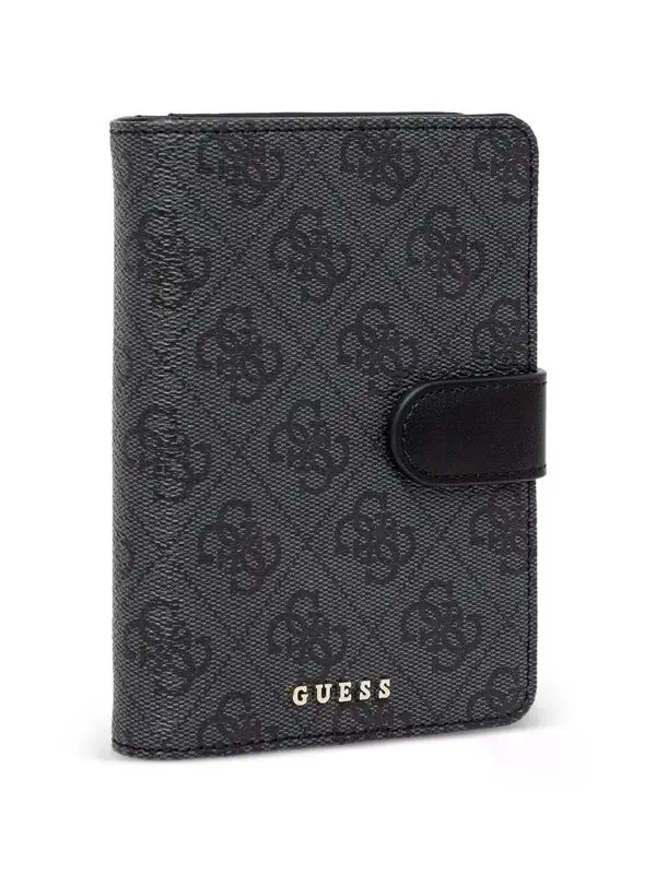 Guess Monogram-print Luggage Tag And Passport Holder Set