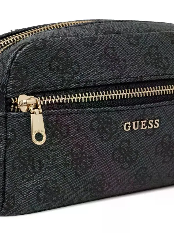 Guess Logo Print Zip-around Make-up Bag