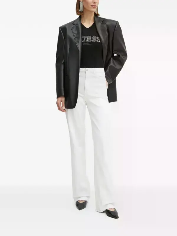 Guess Rhinestone Embellished Long Sleeve T-shirt