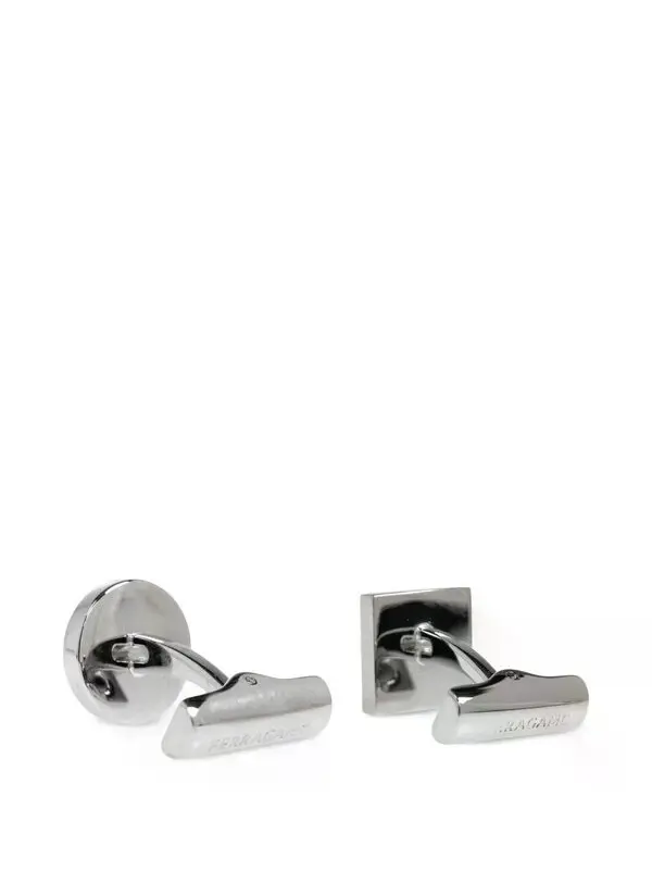 FERRAGAMO Mismatching Geometric Cufflinks