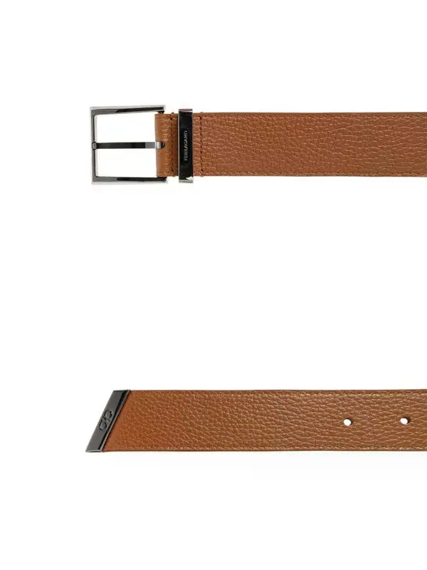FERRAGAMO Grained Leather Belt