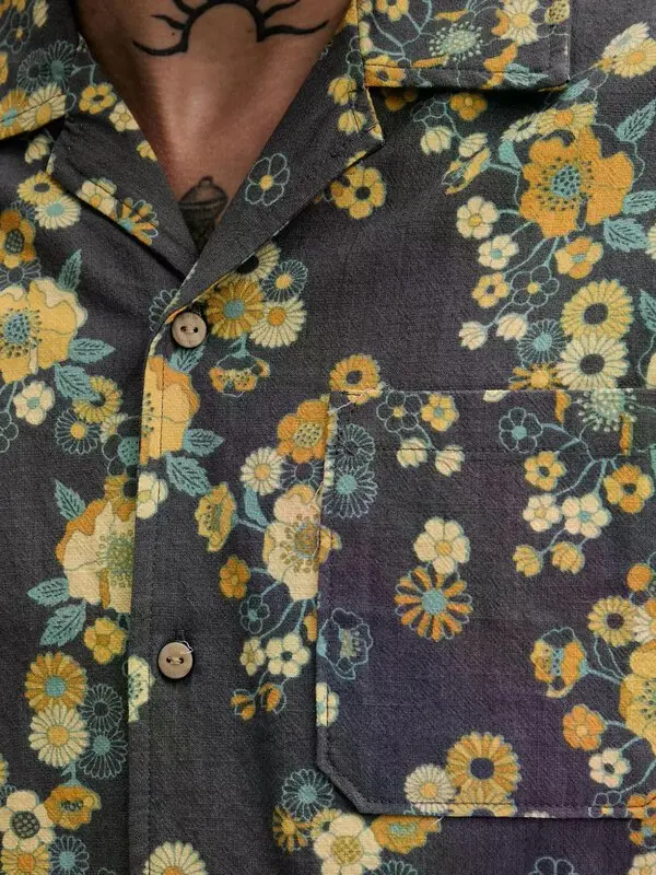 Hurley Floral-print Short-sleeve Shirt