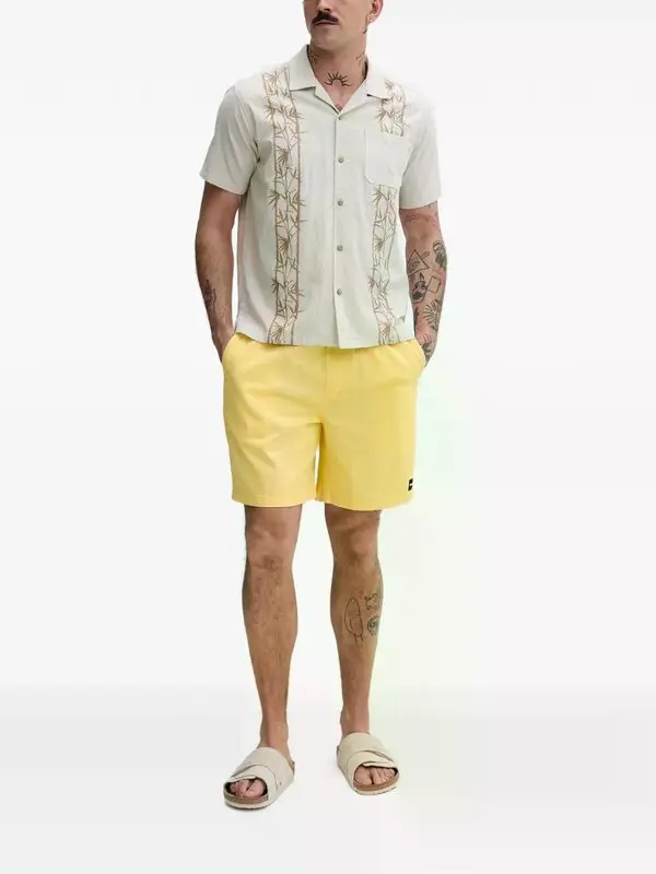 Hurley Bamboo-embroidered Short-sleeve Shirt